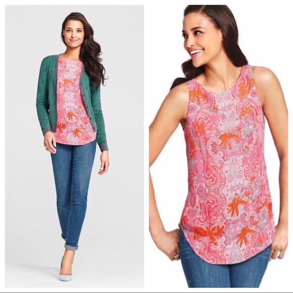 CAbi | Tops | Cabi Paisley Printed Jubilee Top 27 Sleeveless S | Poshmark